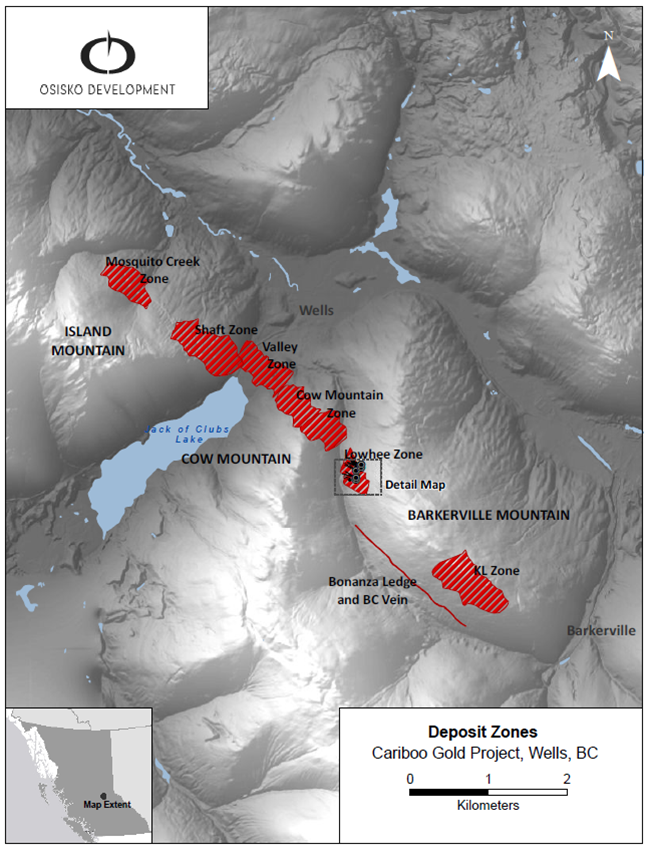 Osisko Development Defines Continuity of Vein Corridors on Cariboo Gold ...